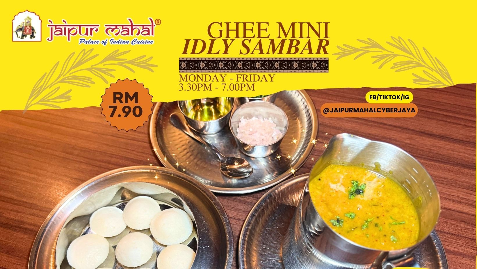 Ghee Mini Idly Sambar