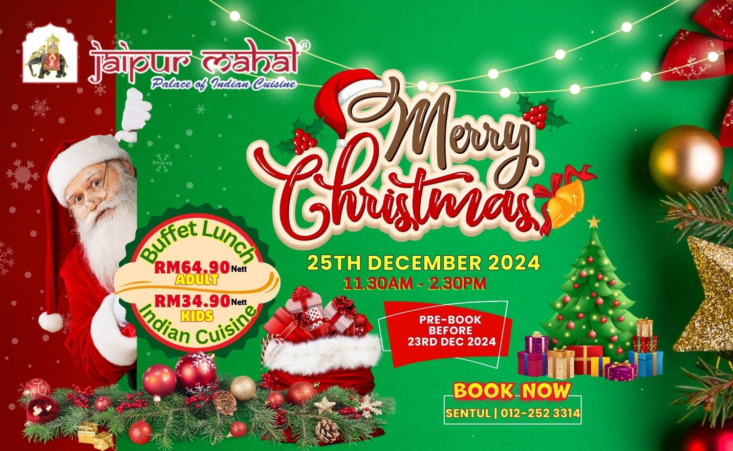 Christmas Buffet at Jaipur Mahal Sentul